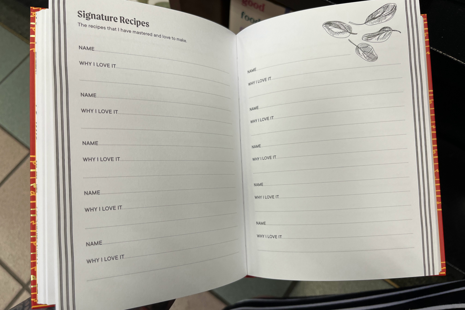 Cooking Journal | A Passport to Culinary Adventure & Improvement