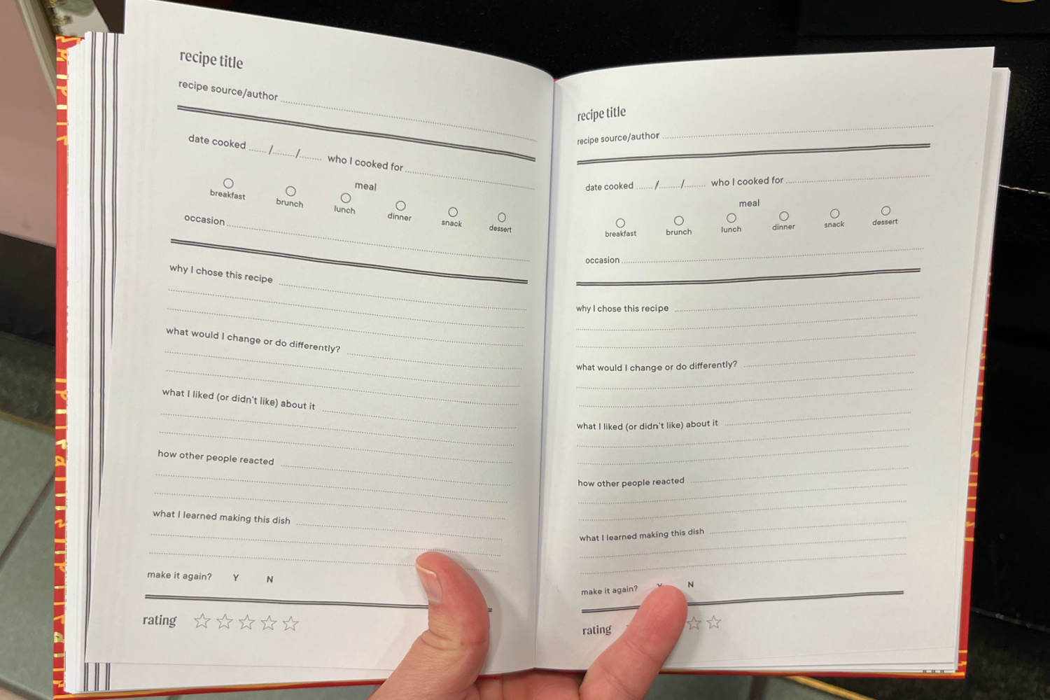 Cooking Journal | A Passport to Culinary Adventure & Improvement