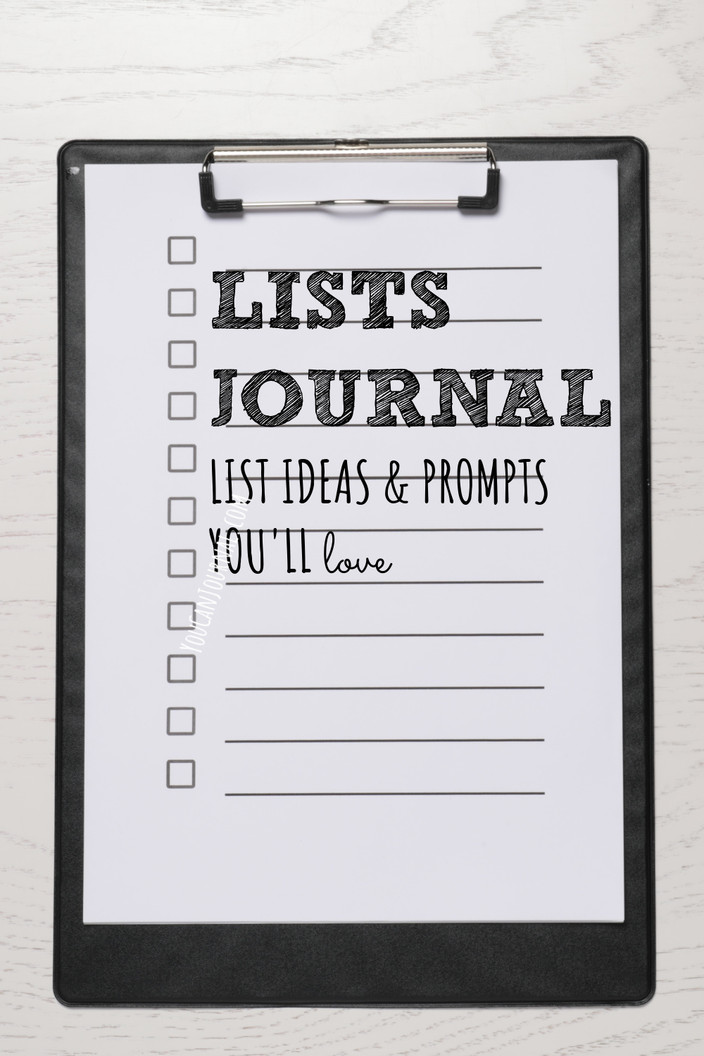 Lists Journal | List Ideas & Prompts You'll LOVE!