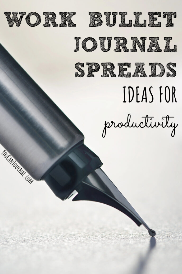 Work Bullet Journal Spreads: Ideas For Productivity